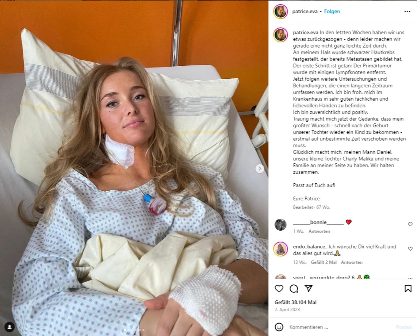 Patrice Aminati über ihre Krebserkrankung - sowie dessen Symptome | Nau.ch