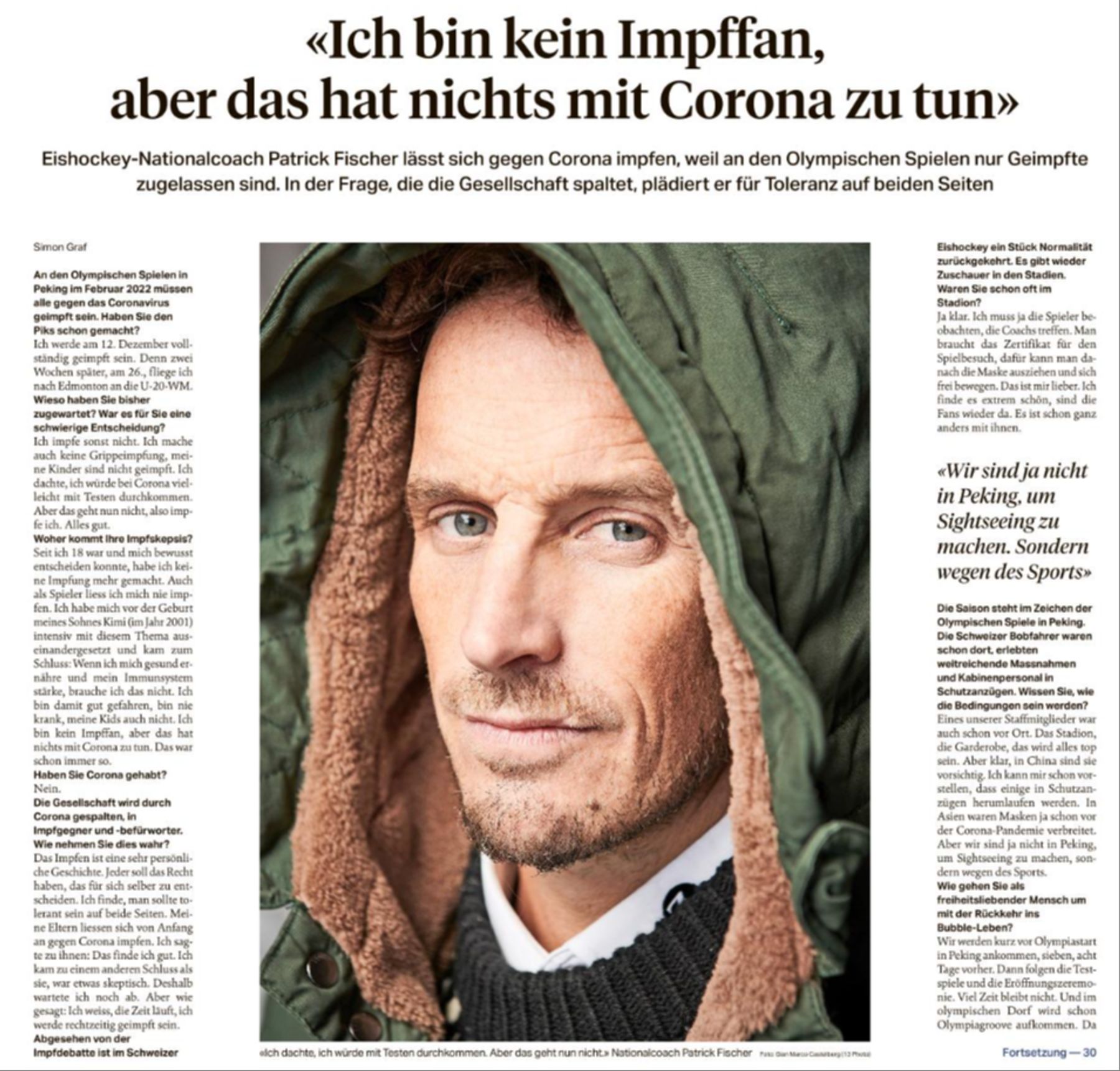 Dreh mit SRF: Patrick Fischer soll sich selbst verraten haben | Nau.ch