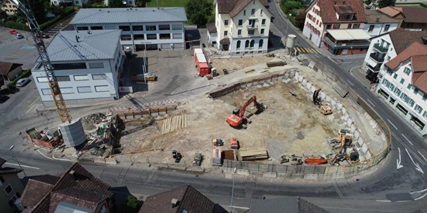 Die Arbeiten zur Zentrumsüberbauung in Benken sind auf Kurs | Nau.ch