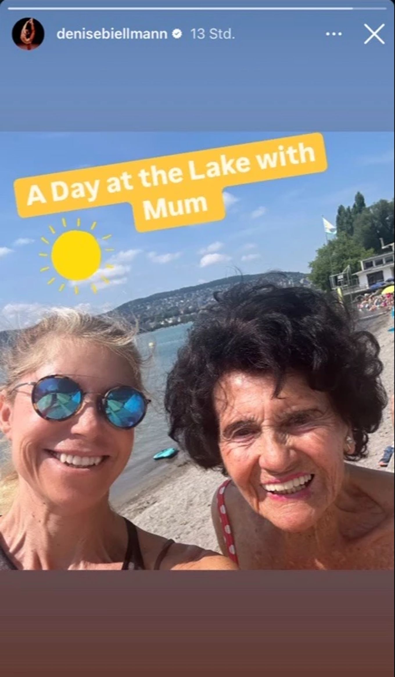 Eis-Star Denise Biellmann geht mit Mami Heidi (93) baden | Nau.ch