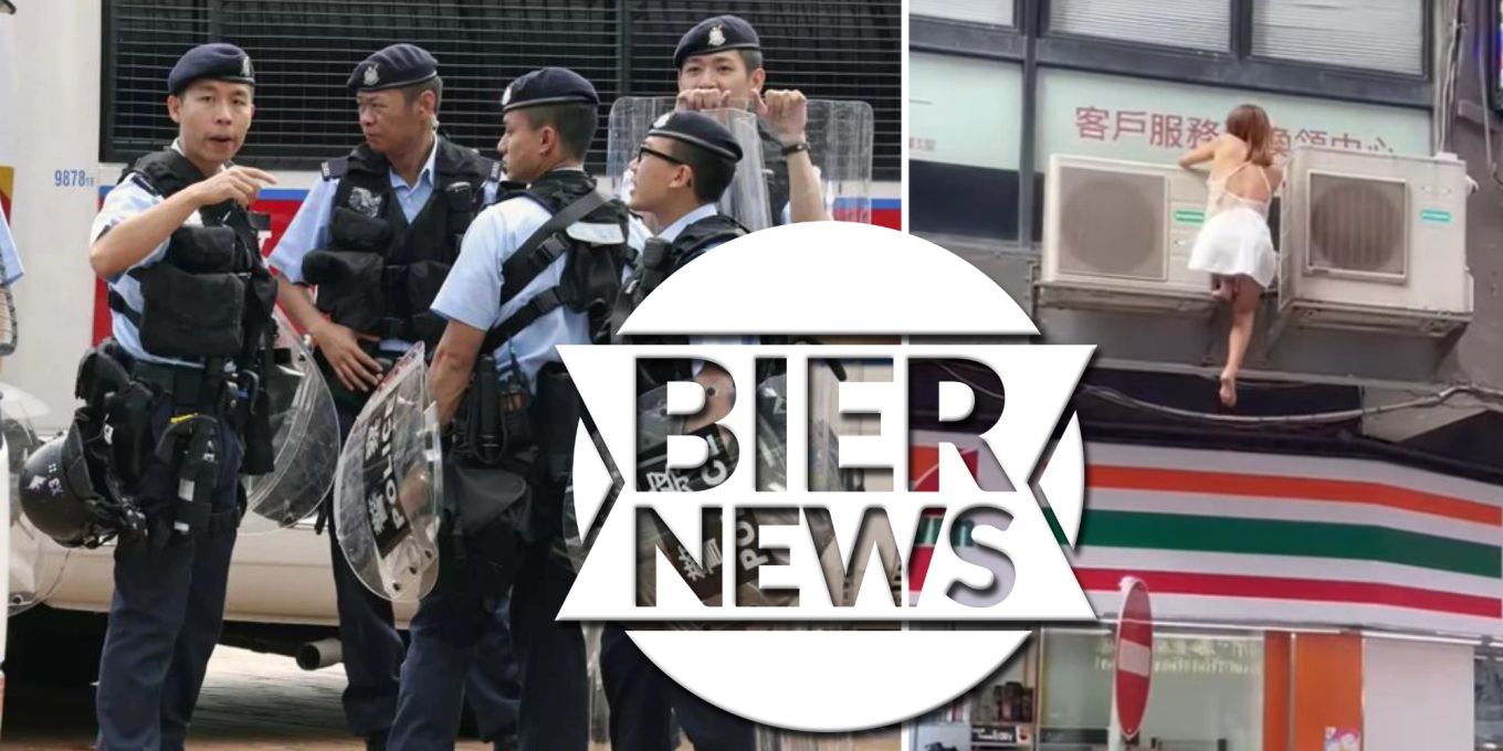 Prostituierte flieht in Hongkong über Fassade vor Polizei | Nau.ch
