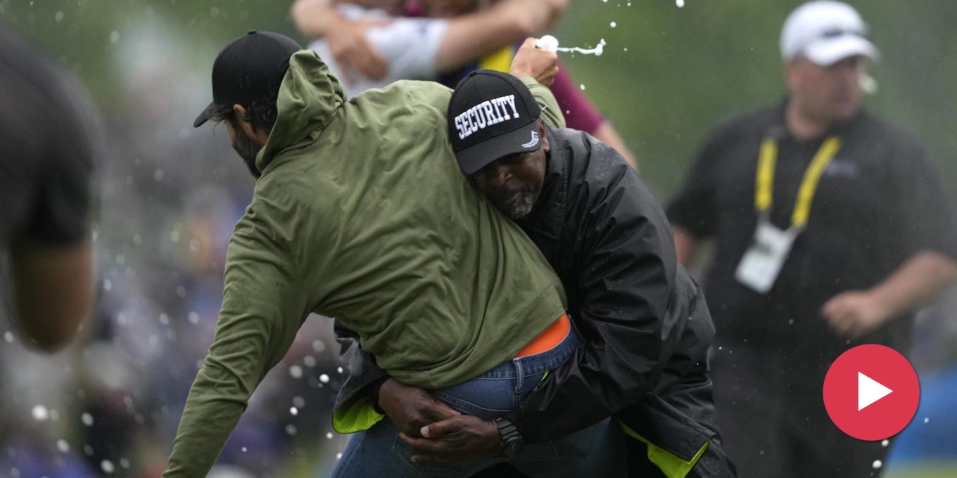 Security hält Golf-Star für Fan – und tackelt ihn unsanft zu Boden | Nau.ch