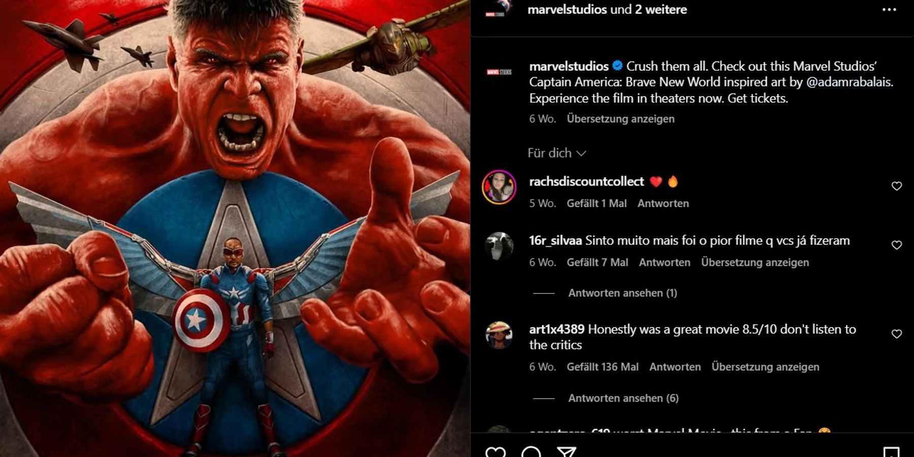 «Captain America 4» gibt es bald im Stream | Nau.ch