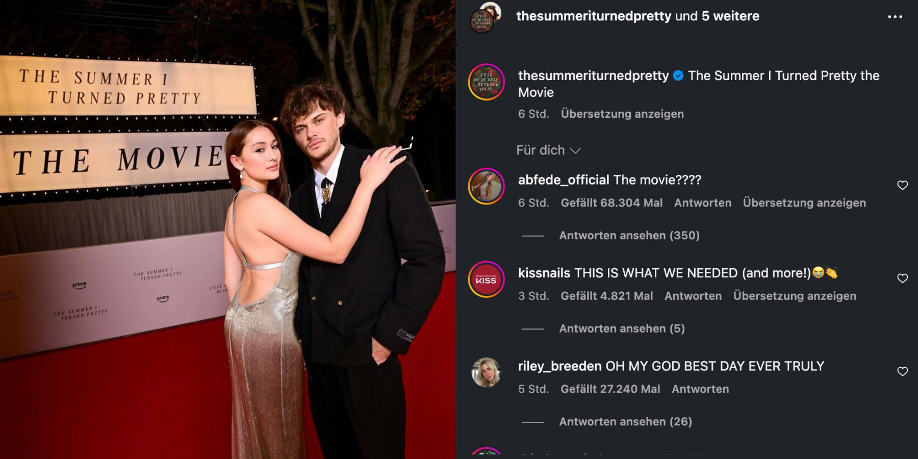 Prime Video plant «The Summer I Turned Pretty»-Finale als Film | Nau.ch