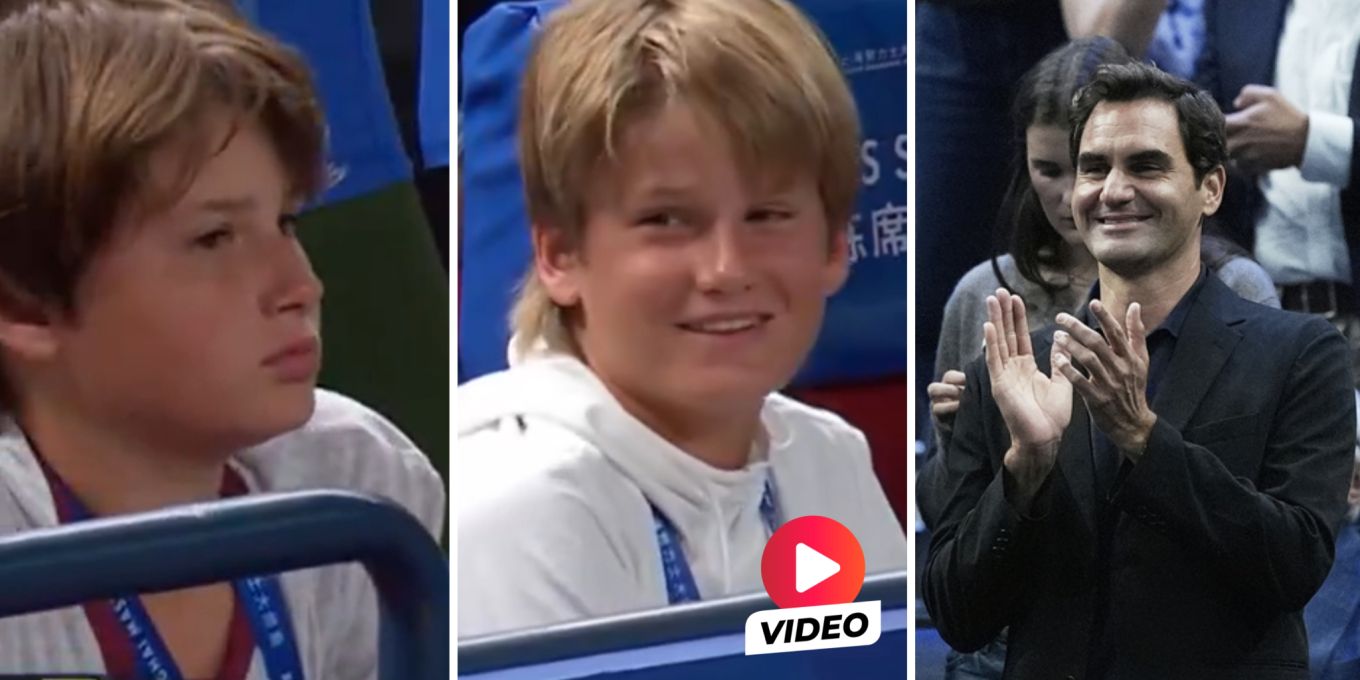 Roger Federer: Zwillinge (11) überraschen in Shanghai | Nau.ch