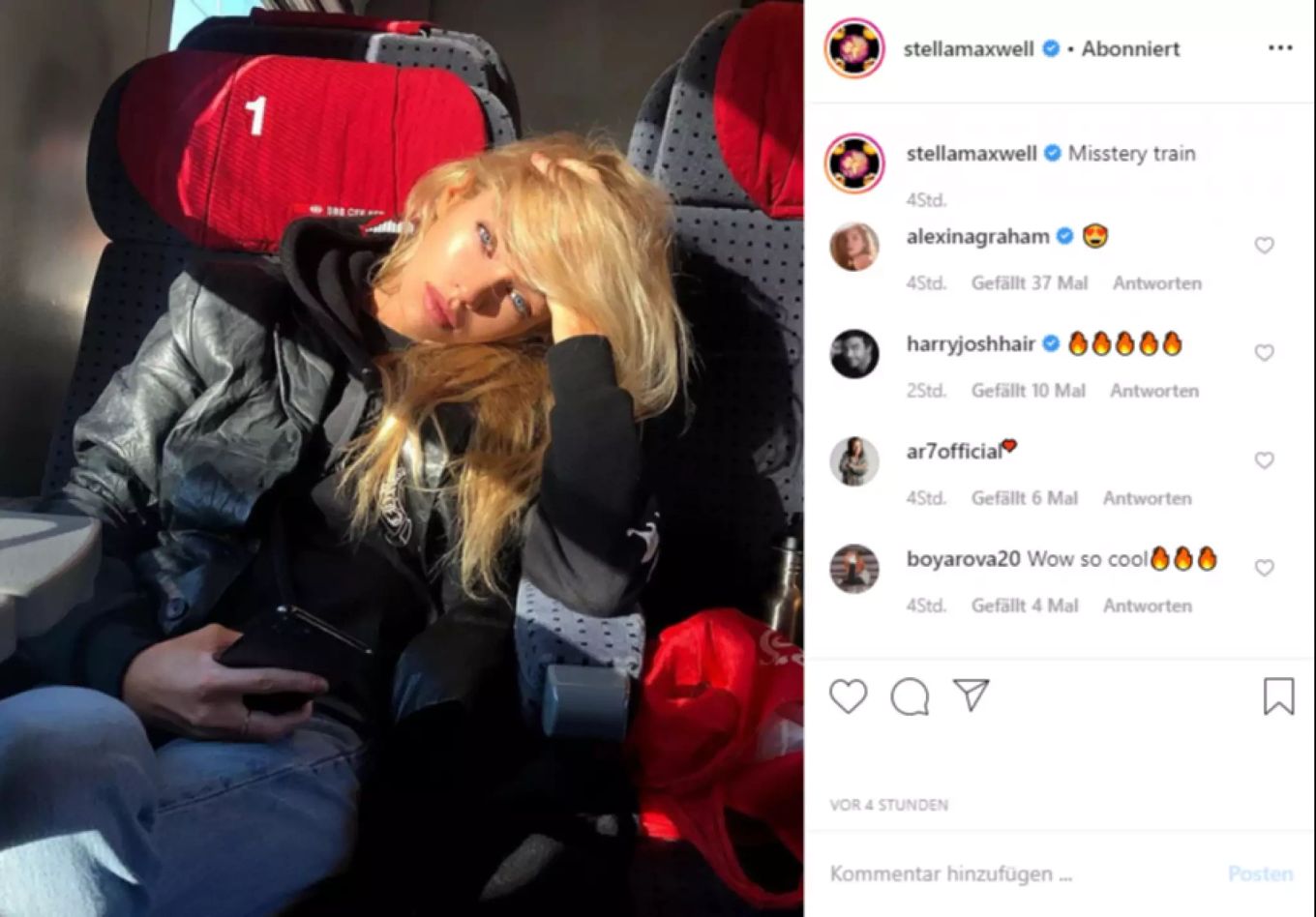 Victoria's Secret Model steht auf die SBB | Nau.ch
