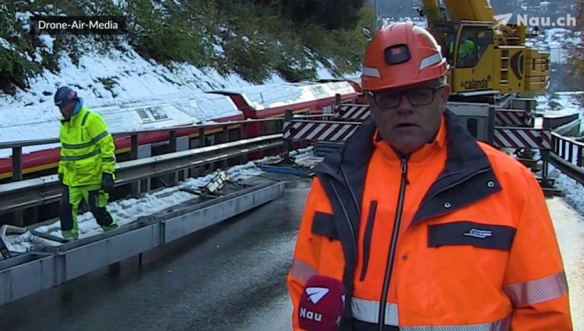 So heftig war der Zug-Crash im Domleschg GR