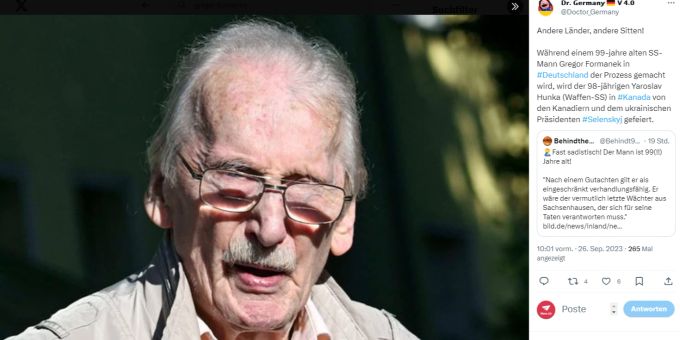 Letzter KZ-Wächter Gregor Formanek ausfindig gemacht | Nau.ch