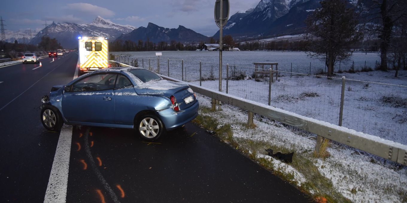 Maienfeld GR: Eine Person bei Kollision auf der A13 verletzt | Nau.ch