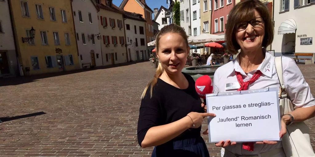 Romanisch lernen in den Churer Gassen