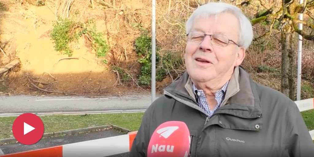 Rothrist AG: Kantonsstrasse wegen Erdrutsch gesperrt