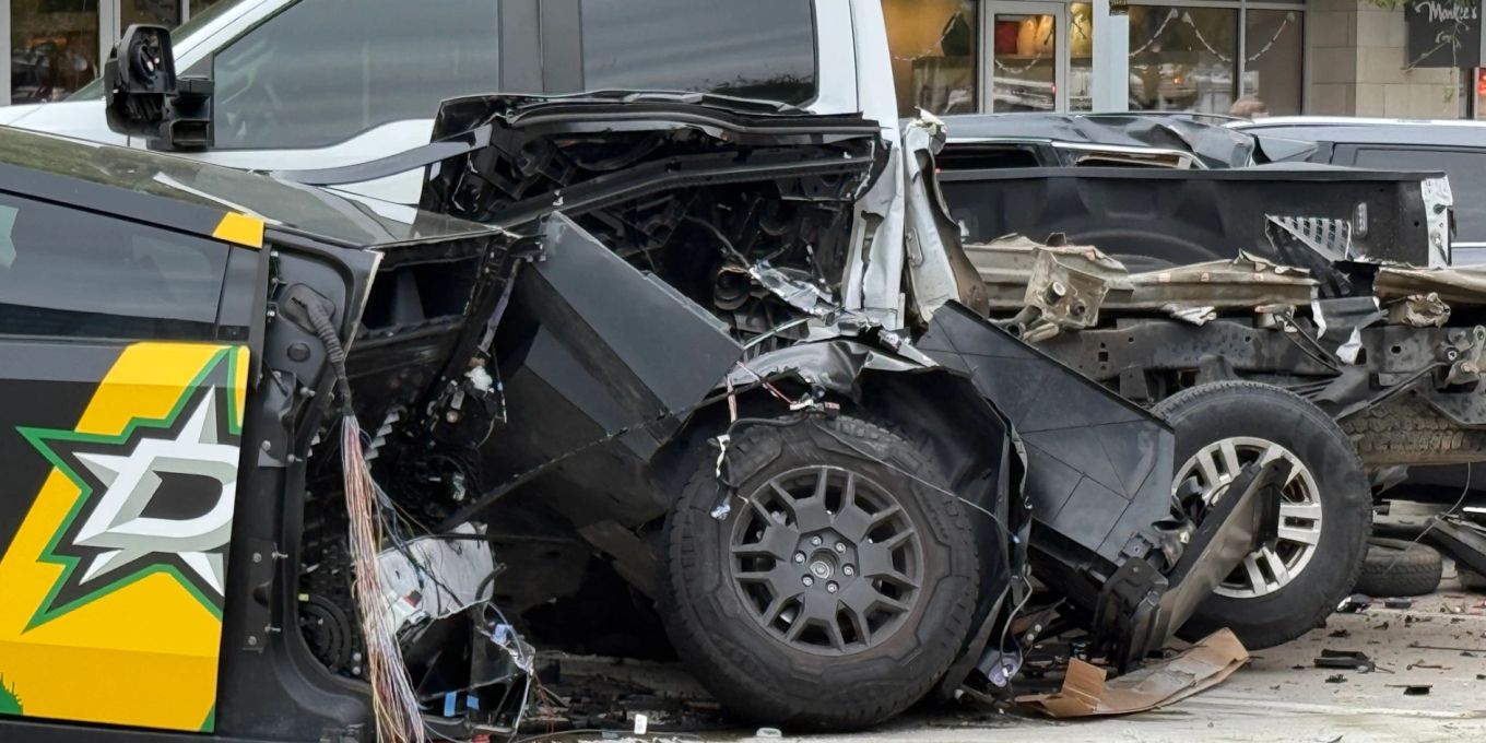 Tesla Cybertruck von Mercedes G-Klasse bei Unfall halbiert | Nau.ch