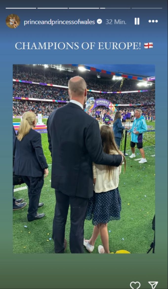 Prinzessin Charlotte feiert mit Papi William den Frauen-EM-Titel | Nau.ch