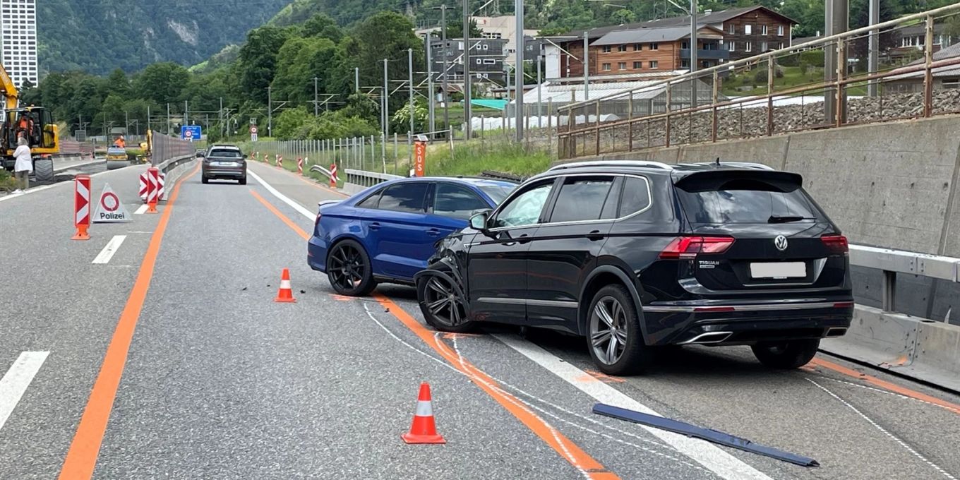 A13 bei Chur GR: Kollision in Baustelle fordert Verletzten | Nau.ch