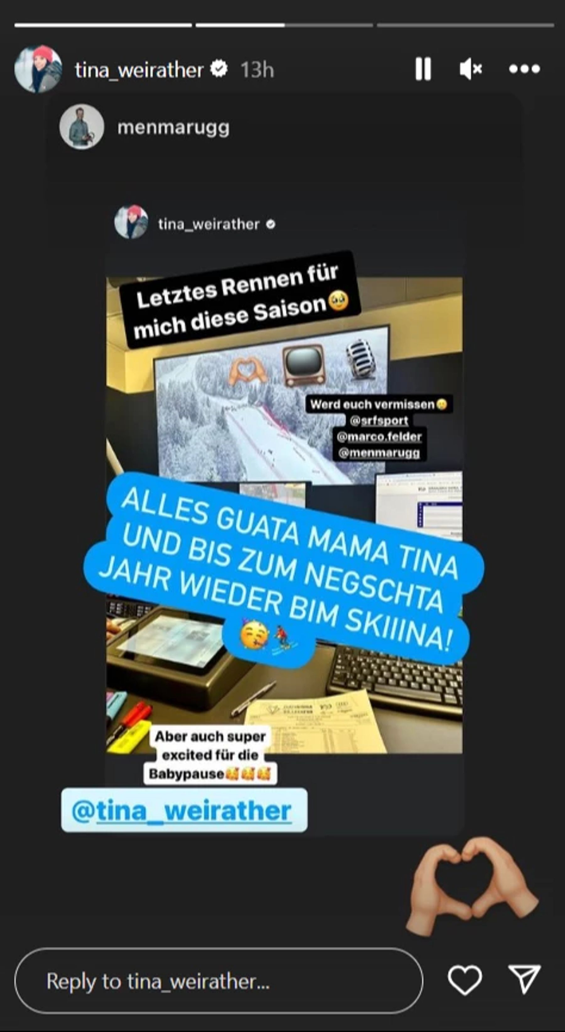 Tina Weirather: SRF-Expertin geht in die Babypause | Nau.ch