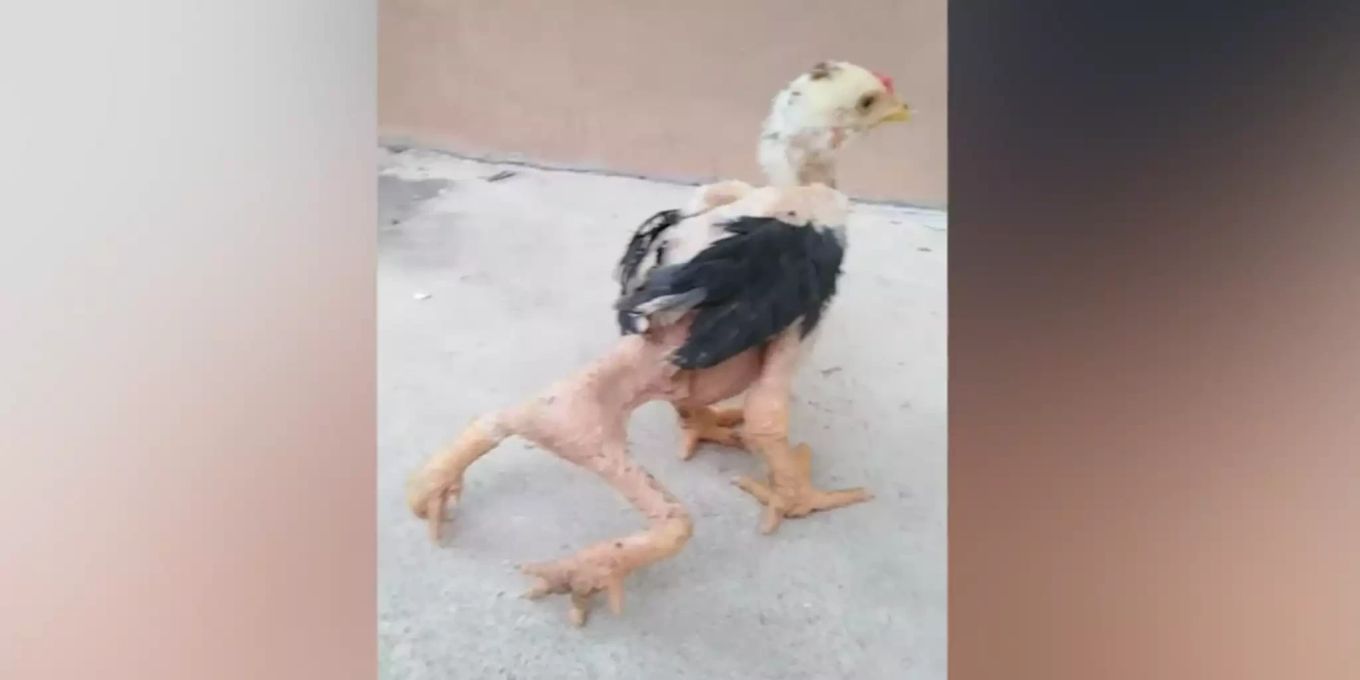 Seltener Gendefekt: Dieses thailändische Huhn hat vier Beine | Nau.ch