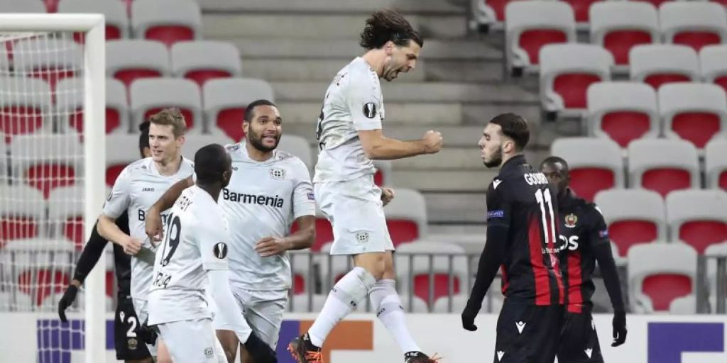 Leverkusen mit Sieg in Nizza souverän in die nächste Runde