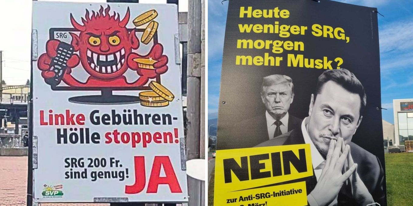 SRG-Plakatschlacht ist lanciert – wer mobilisiert stärker? | Nau.ch