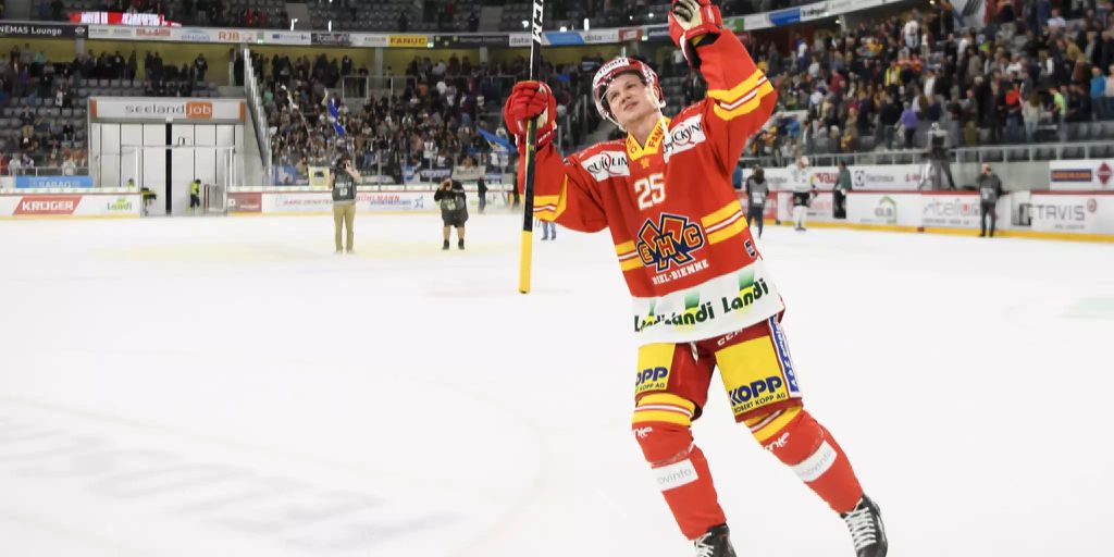 EHC Biel: Toni Rajalas Hattrick zum Sieg gegen Fribourg