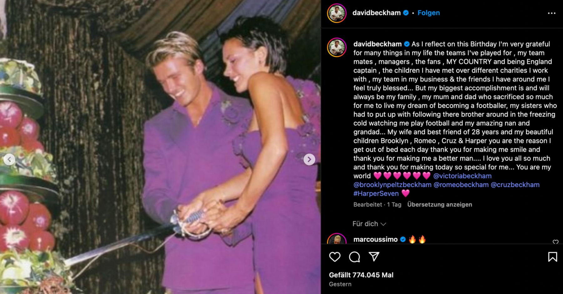 David Beckham verrät zu seinem 50. seinen grössten Erfolg | Nau.ch