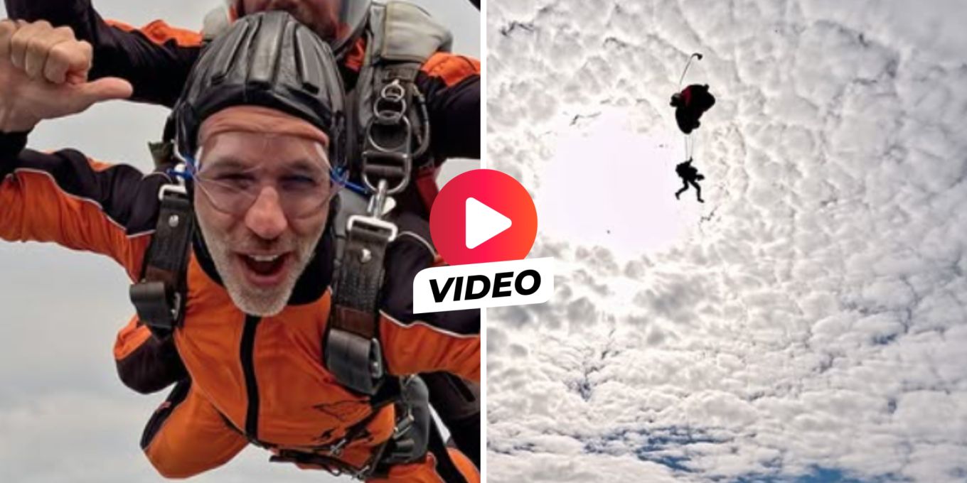 Arthur Honegger: Hier stürzt sich der SRF-Moderator aus dem Flugzeug ...