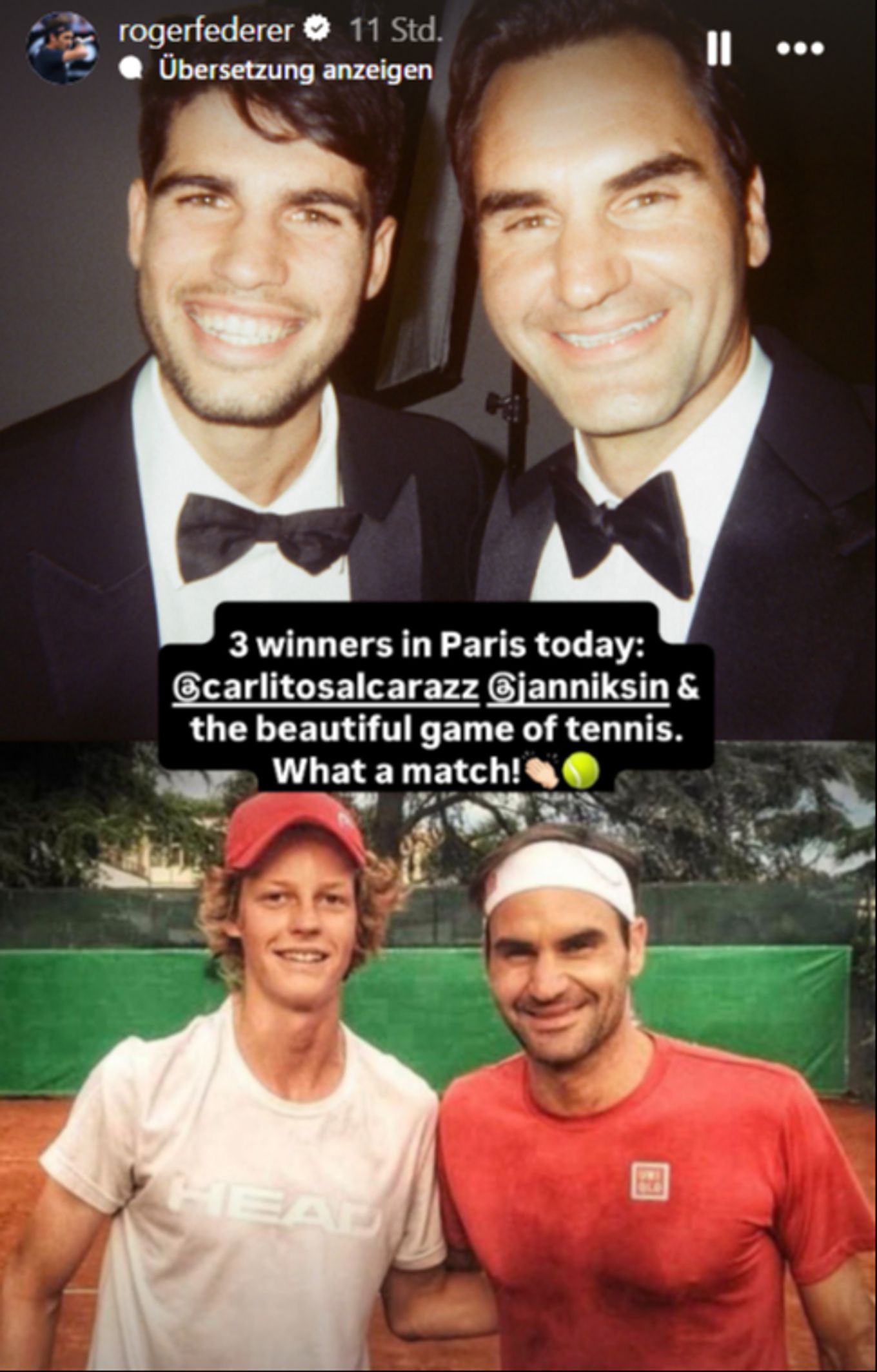 Roger Federer: «Was für ein Spiel – es gibt drei Sieger!» | Nau.ch