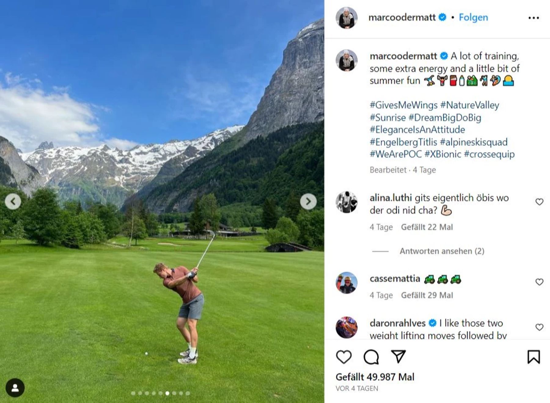 Marco Odermatt bringt die Österreicher sogar im Sommer zum Staunen | Nau.ch