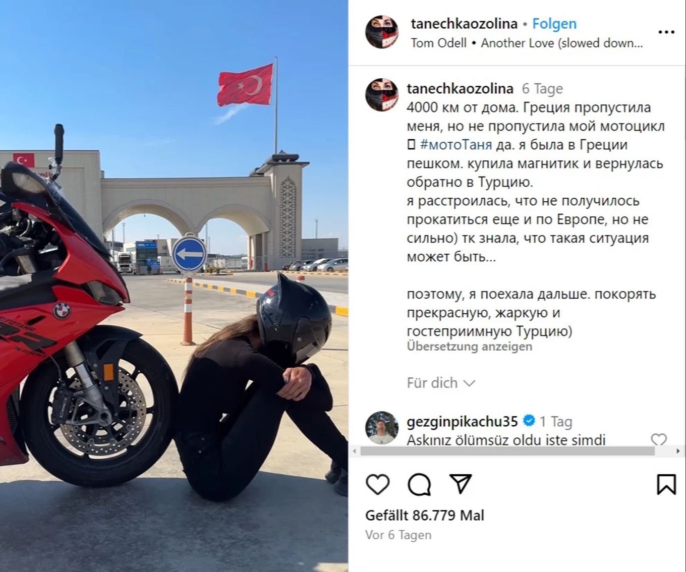Tatyana Ozolina: «Schönste Bikerin Russlands» stirbt bei Crash | Nau.ch