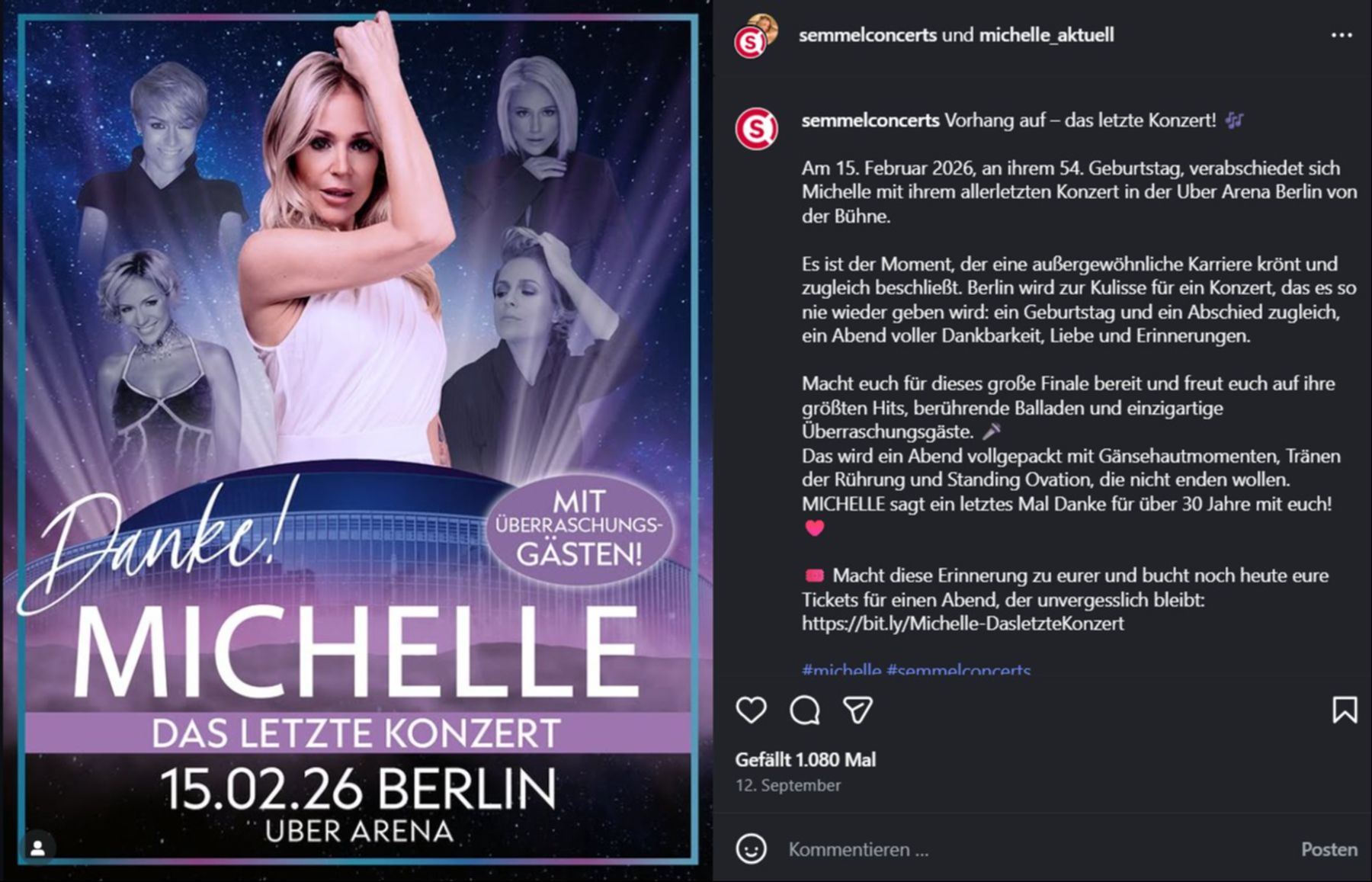 Michelle: So wird ihre Abschiedstournee 2026 | Nau.ch