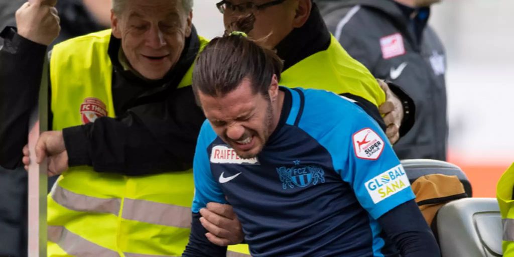 FCZ Spieler Adrian Winter spricht nach Kreuzband-Riss