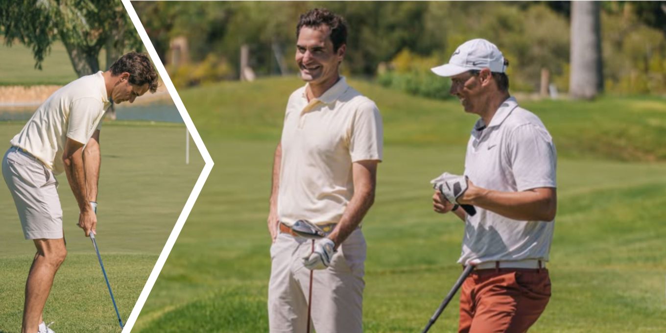 Roger Federer und Rafael Nadal begeistern mit gemeinsamen Golf-Fotos ...