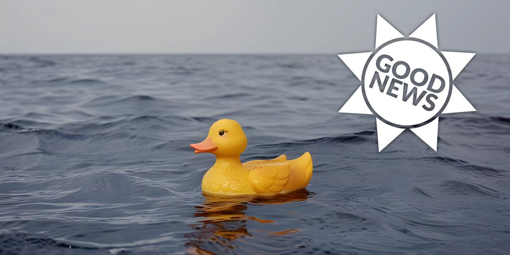 Gummiente schwimmt 680 Kilometer – Teenager findet sie!