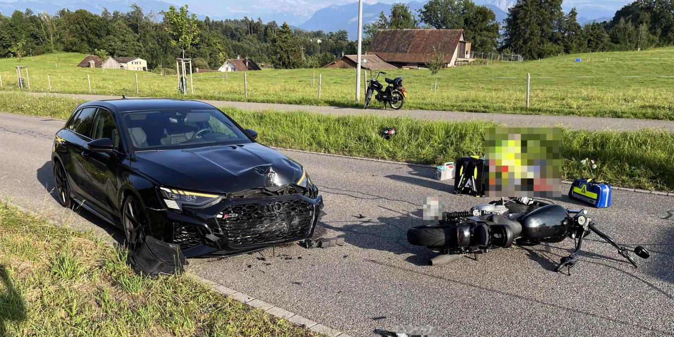 Rapperswil-Jona SG: Töfffahrer (40) bei Kollision mit Auto verletzt ...