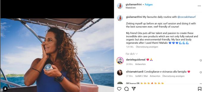 Giulia Manfrini stirbt bei Schwertfischattacke | Nau.ch