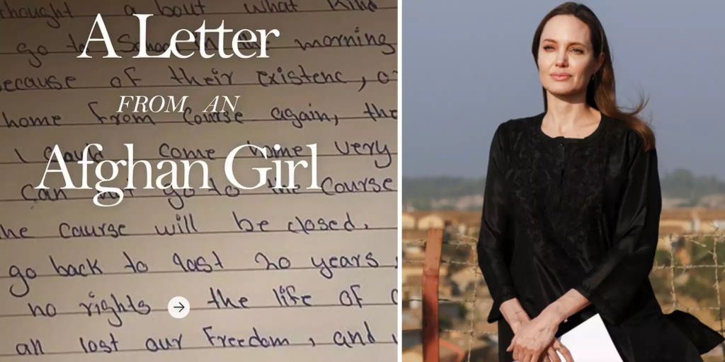 Angelina Jolie shares a letter from an Afghan girl on Instagram ...