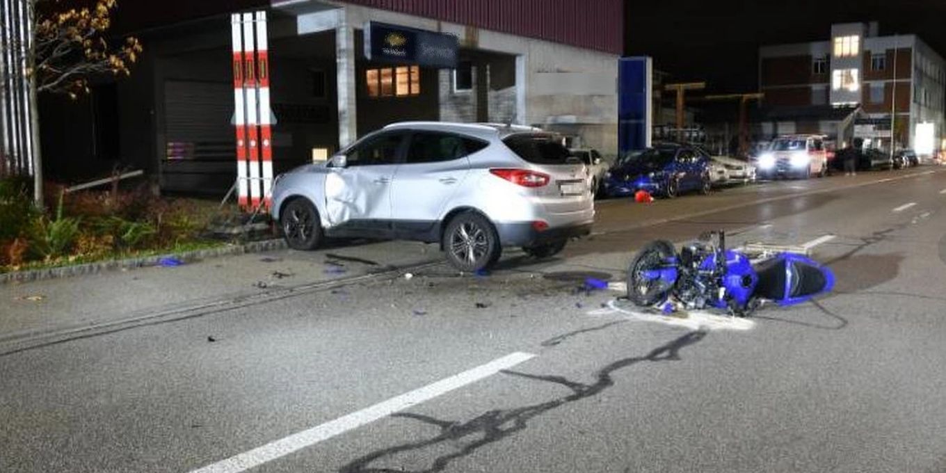 Kollision in Oberwil BL: Motorradfahrer (19) verletzt | Nau.ch