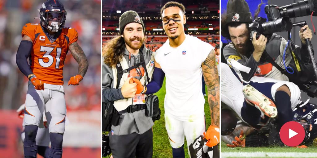 NFL: Im Video! Broncos-Star kracht in vollem Tempo in Kameramann