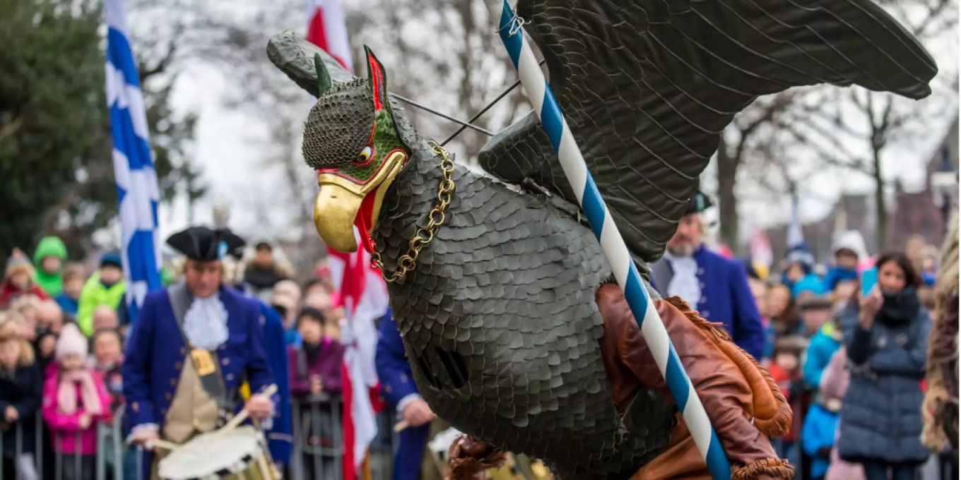Der Vogel Gryff tanzt bei Regenwetter durchs Kleinbasel | Nau.ch