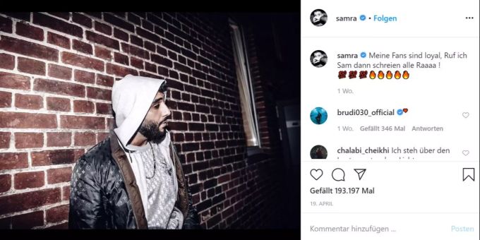 Rapper Samra mit Solo-Debüt an der Spitze | Nau.ch