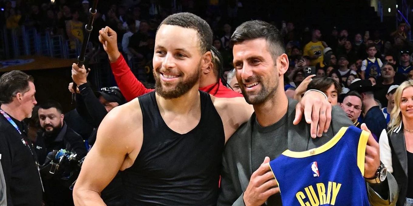 Novak Djokovic trifft NBA-Superstars LeBron James und Stephen Curry ...