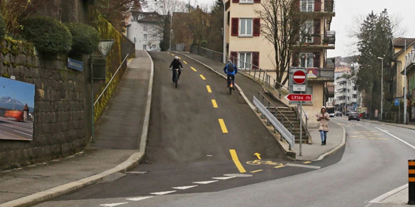 Stadt Luzern gibt neuen Veloweg in Littau LU frei | Nau.ch