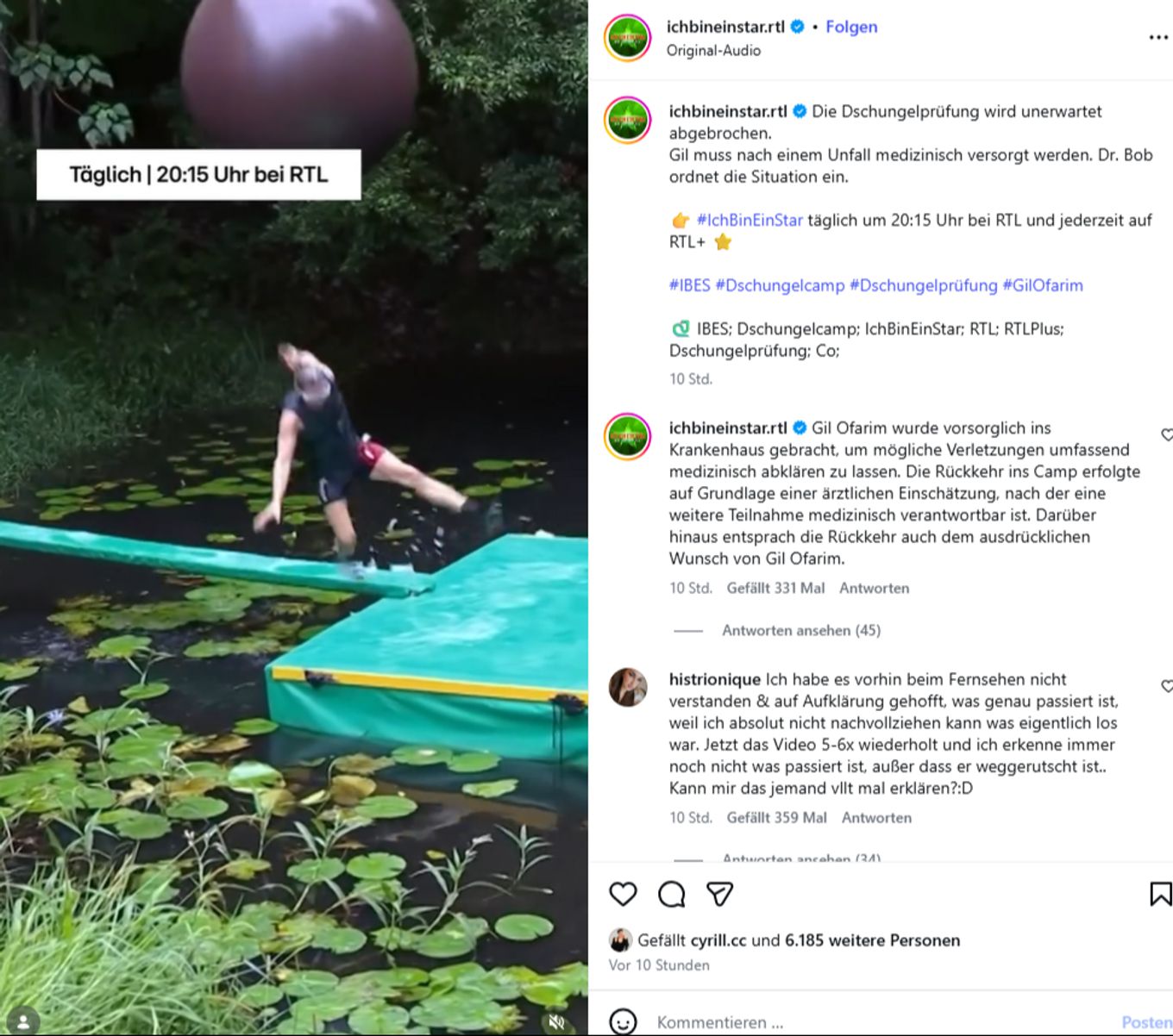 Gil schweigt im Dschungelcamp über Skandal – jetzt äussert sich RTL ...