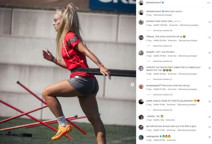 Alisha Lehmann WM Spitze Jeder Insta Post Ist 272 000 Stutz Wert Nau ch