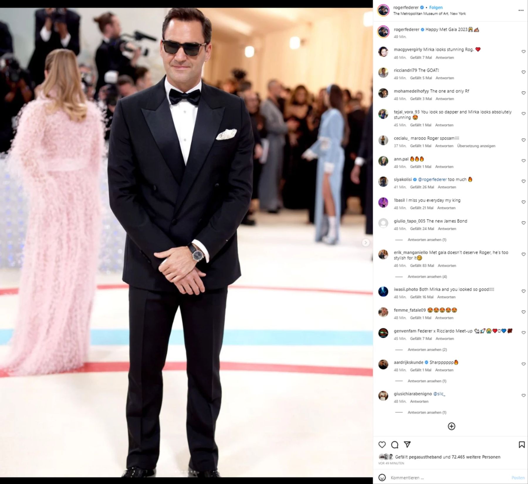 Mirka Federer spaltet mit Met-Gala-Tülldress die Fans | Nau.ch