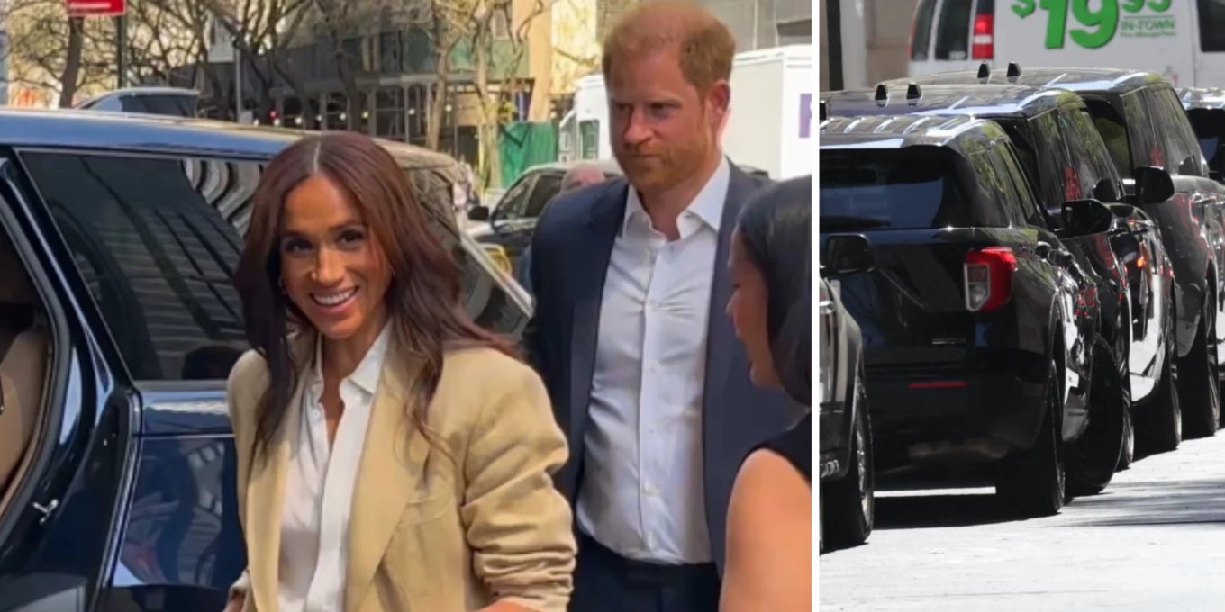 Mega-Konvoi beschützt Meghan Markle und Prinz Harry in New York | Nau.ch
