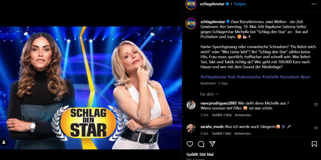 «Schlag den Star»: Michelle triumphiert im Duell der Musik-Ikonen | Nau.ch