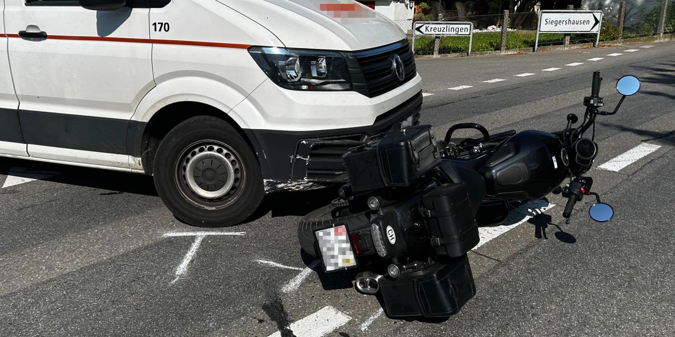 Hugelshofen TG: Motorradfahrerin (70) bei Unfall verletzt | Nau.ch
