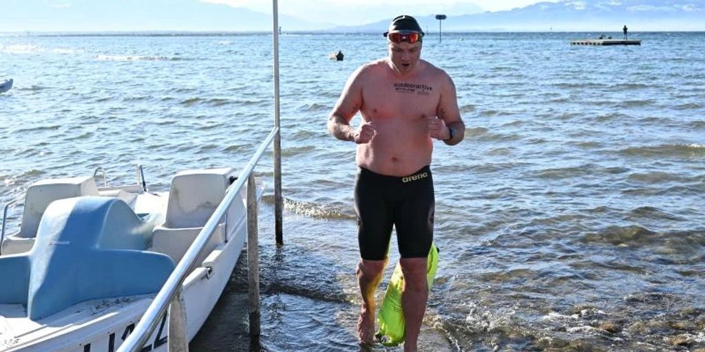 Extremschwimmer Bieber bricht Eismeilen-Rekord