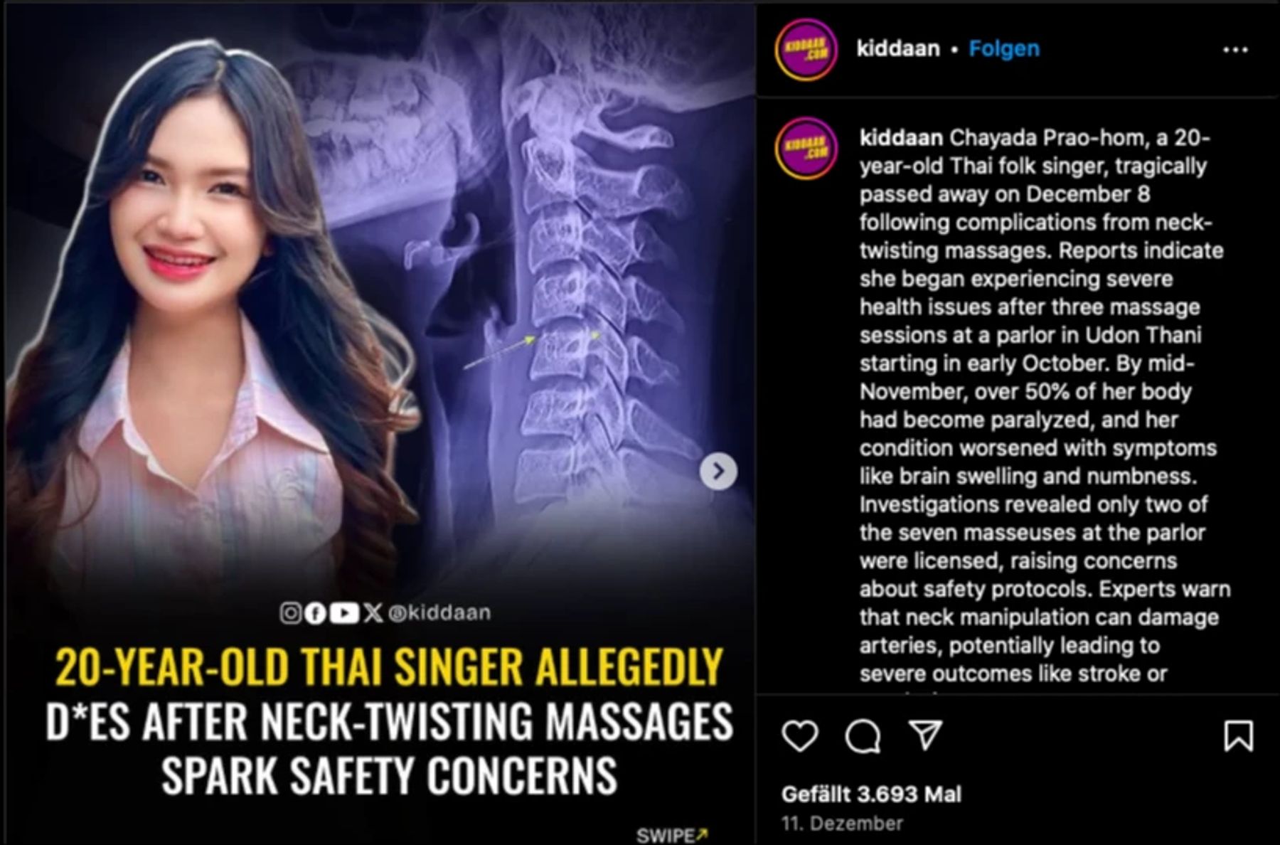 Tod nach Thai-Massagen: Behörden warnen vor gefährlichen Praktiken | Nau.ch