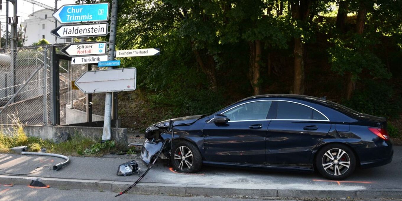 Verletzte nach Selbstunfall eines fahrunfähigen Lenkers in Chur | Nau.ch